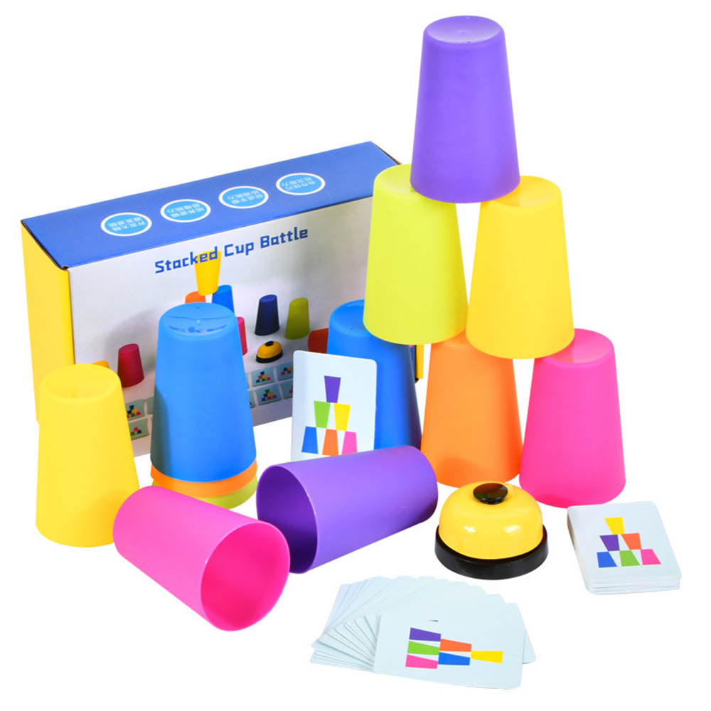 EduKid - Stacked Cup Battle - Wciągająca Gra Zręcznościowa